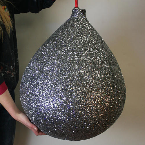 Pack of 4 - 450mm tall 3D Tear Drop - glittered | Graham Sweet Studios Shop