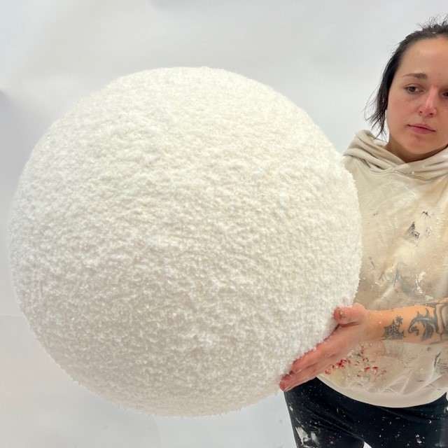 600mm diameter polystyrene Snow Effect Snowball - solid | Graham Sweet ...